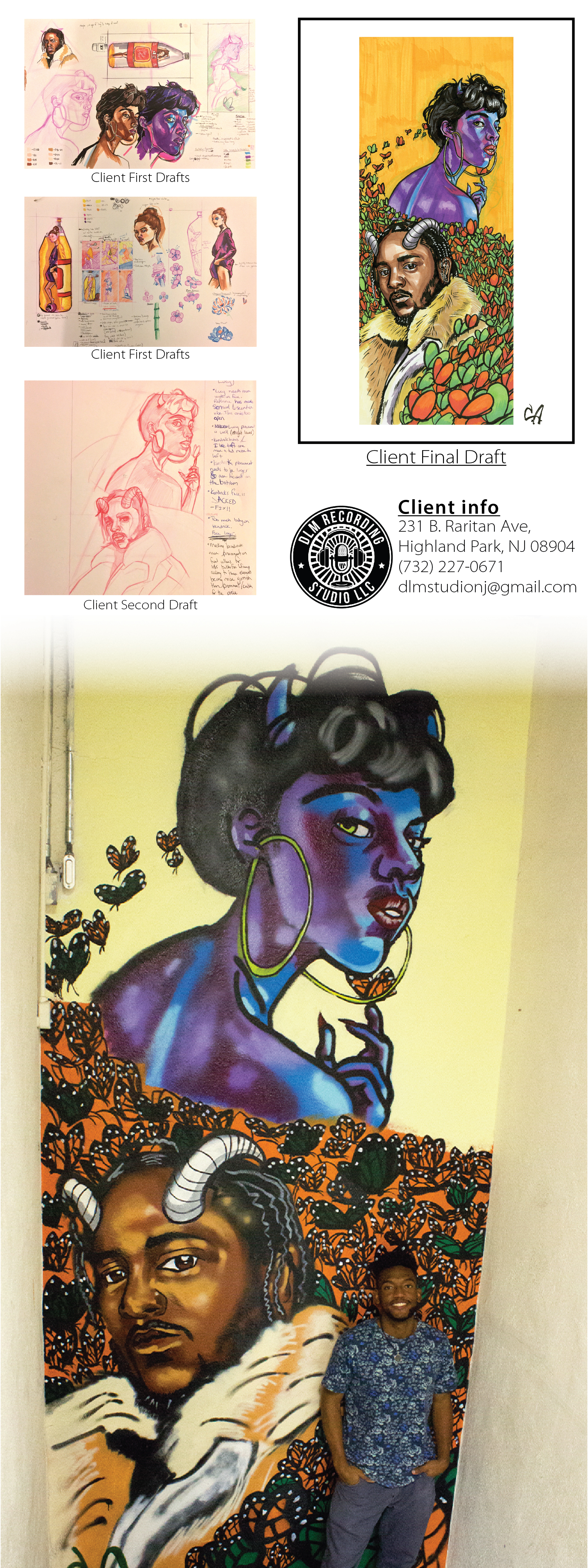 DLM Recording Studio Mural – Cosmic Studios